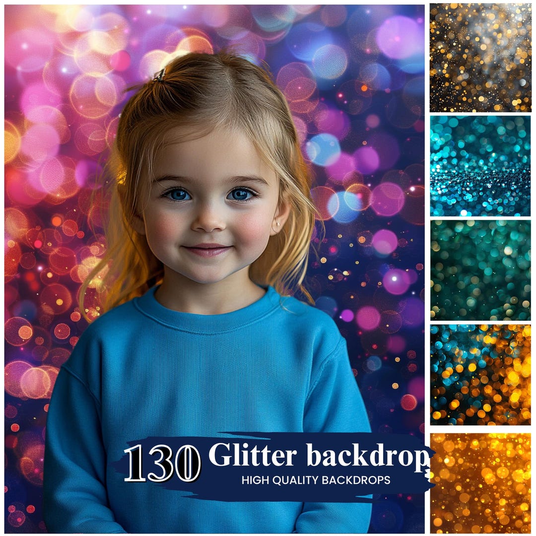 100+ Glitter Rainbow Glow Photo Overlays, Glitter Backdrop, Sparkling ...