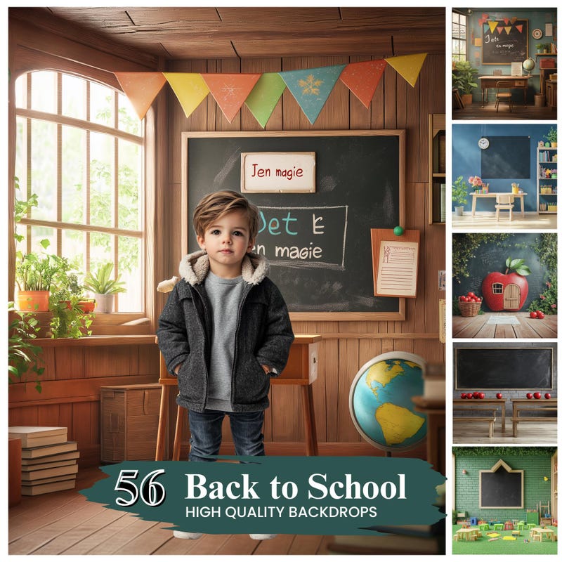 School Backdrop - Etsy