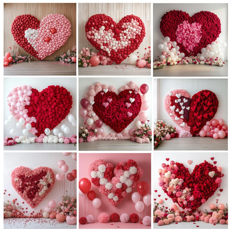 50+ Valentine's Day Backdrop, Maternity and Wedding Digital Backdrops ...