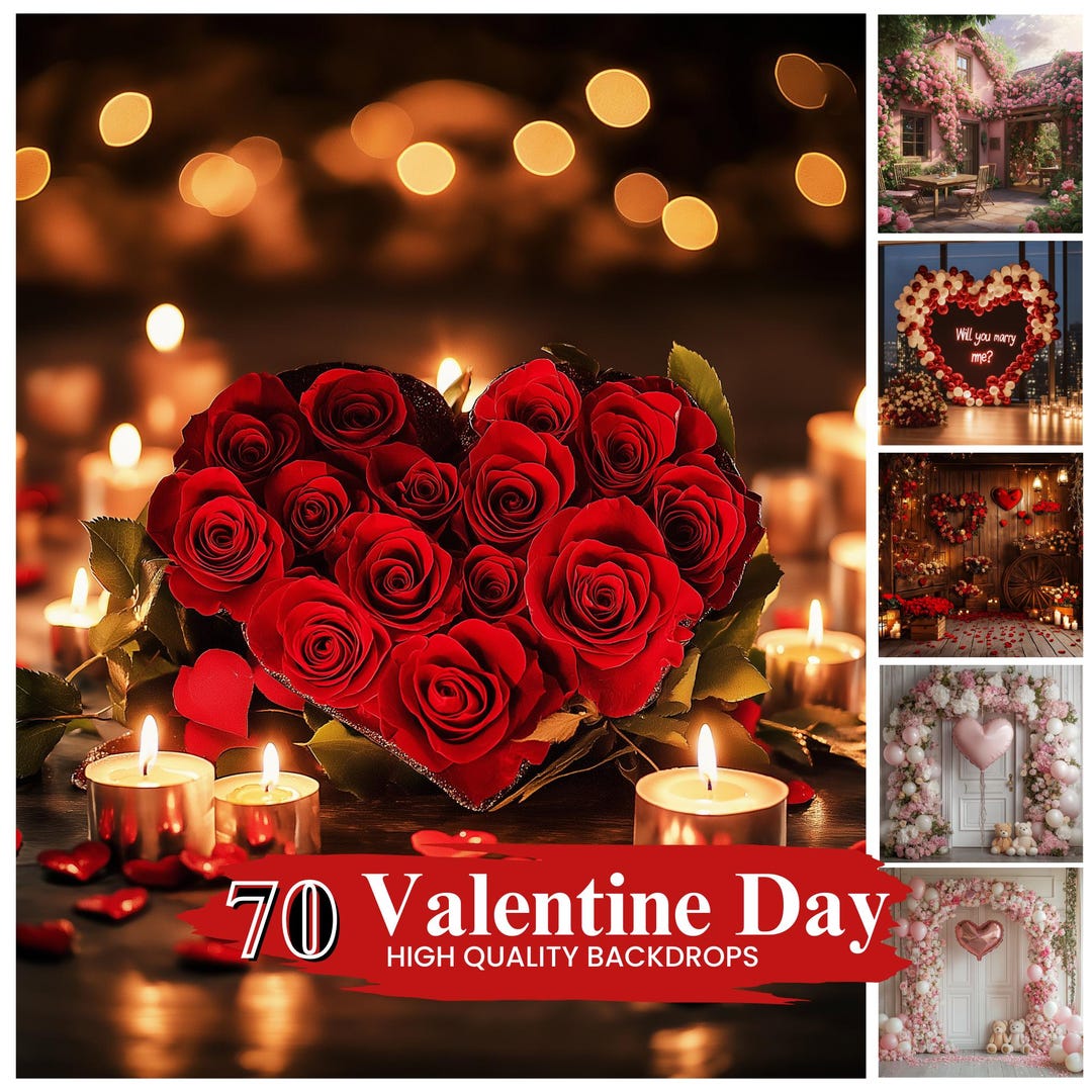 50+ Valentine Day Backdrops, Weddings Romantic Backdrops, Love Themed ...