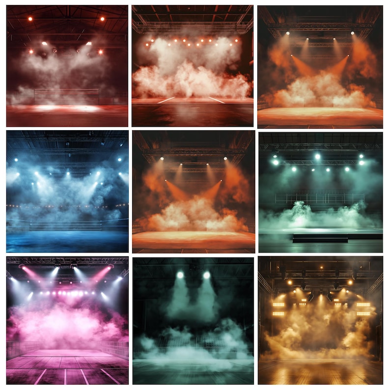 50+ Wrestling Poster Digital Backdrops, Sports Banner Templates ...