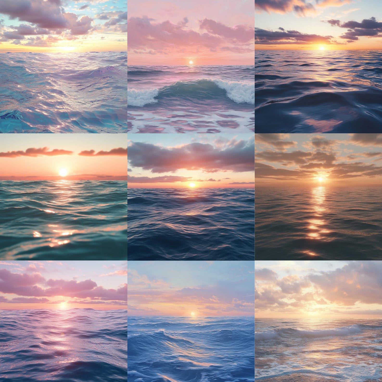 100+ Serene Ocean Digital Backdrop, Professional Backgrounds for ...