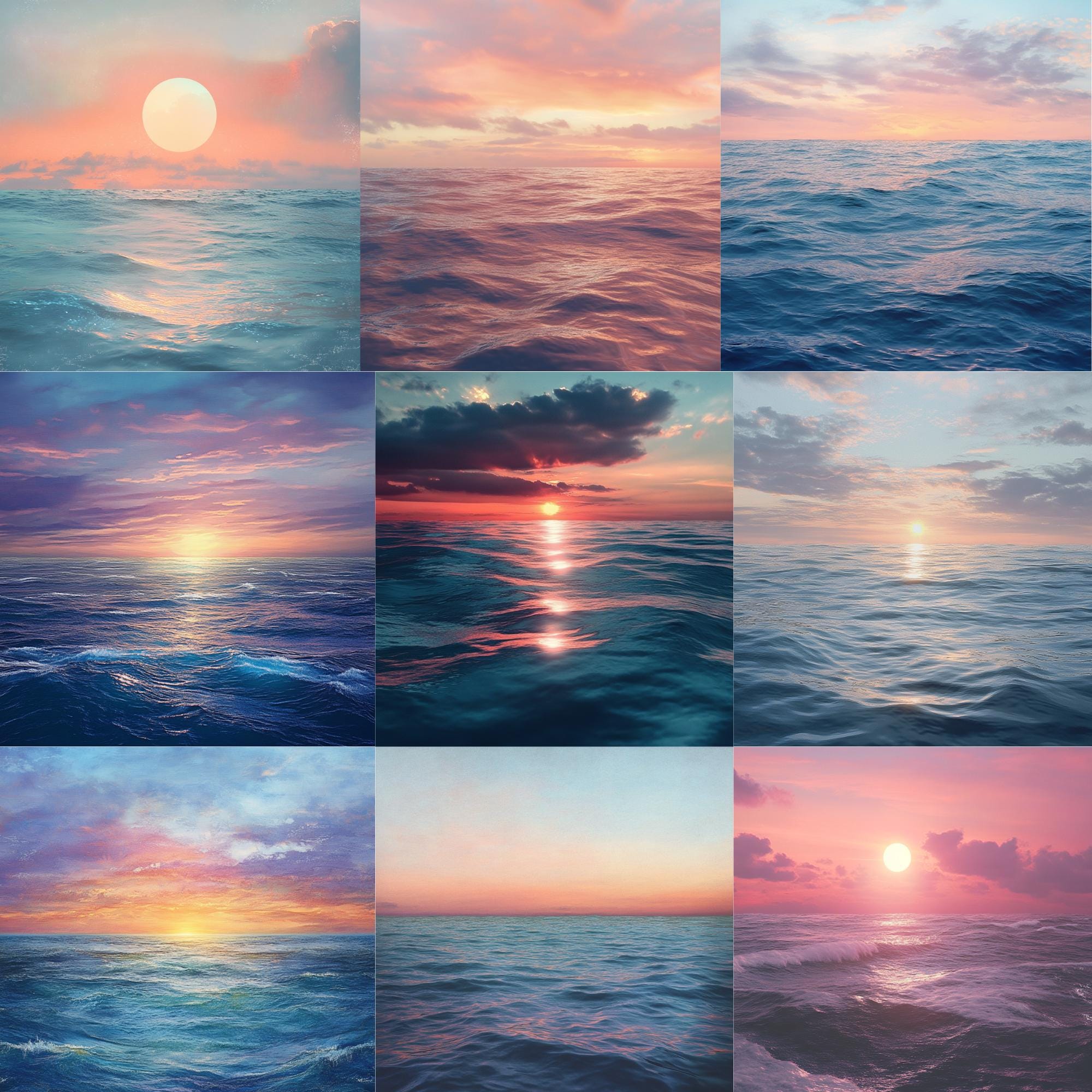 100+ Serene Ocean Digital Backdrop, Professional Backgrounds for ...