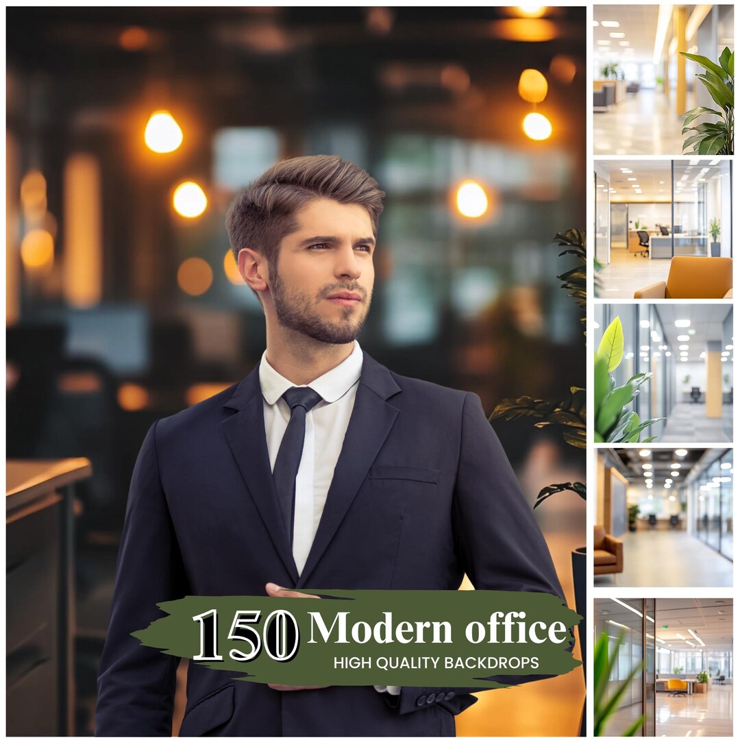 150+ Modern Office Digital Backdrops for Professionals, Personal ...