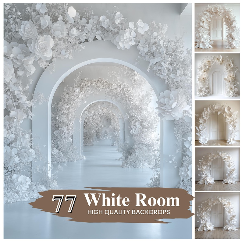 50+ White Room Digital Backdrops, Maternity Background Overlay, Wedding ...
