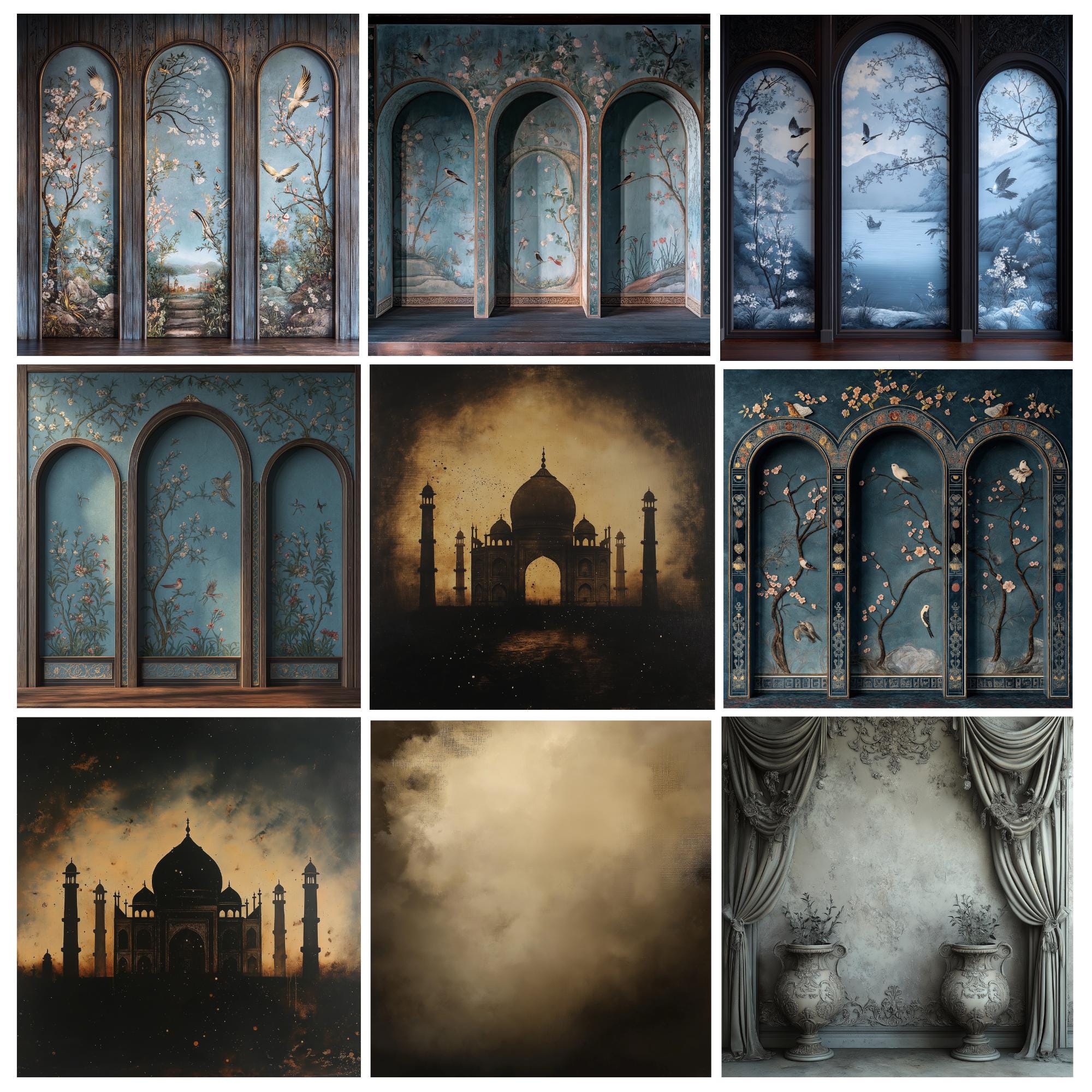100+ Indian Ethnic Digital Backdrops, Indian Style Traditional Studio ...