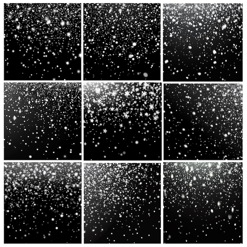 50+ Realistic Snow Digital Overlay, Falling Snow Overlay, Snow Filter ...