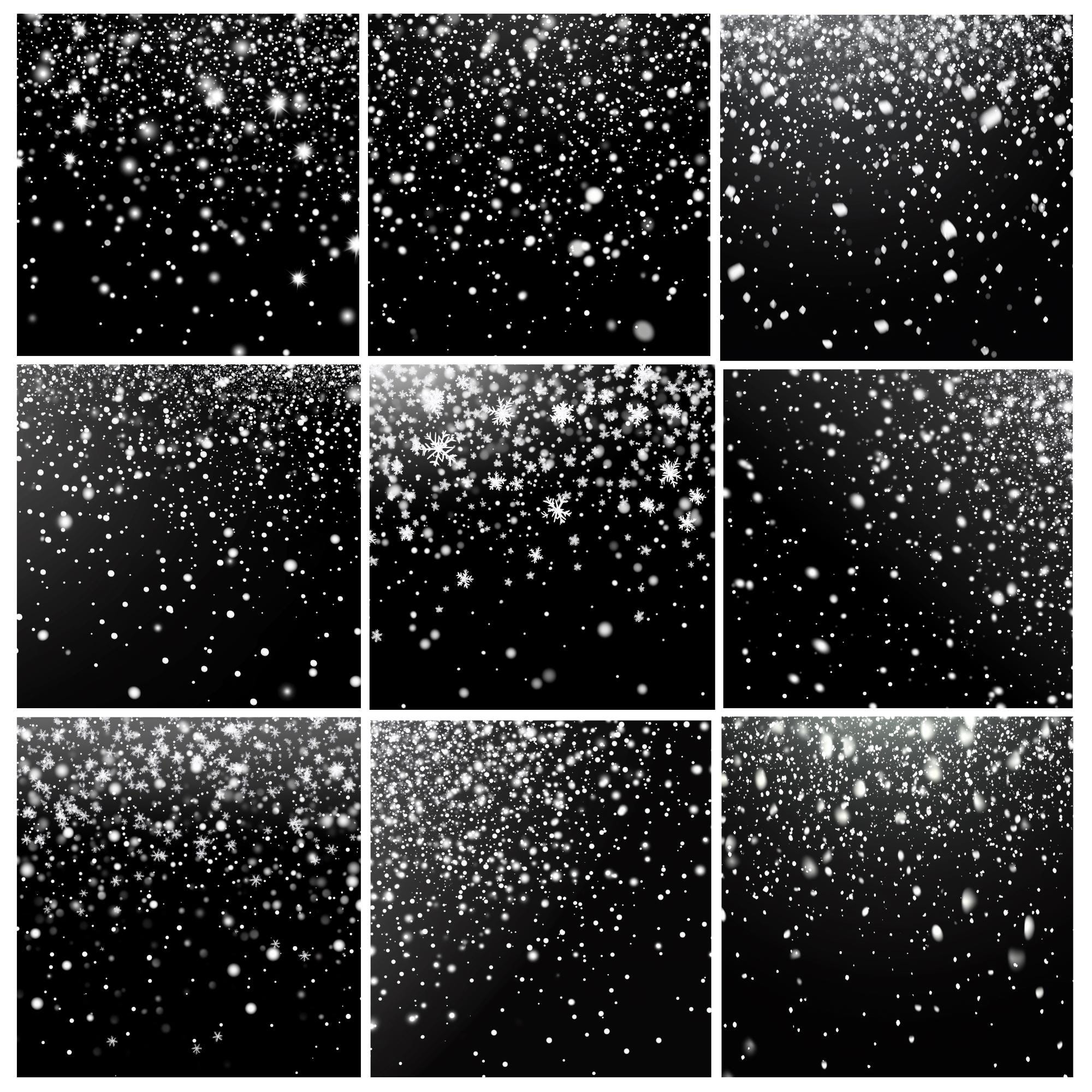 50+ Realistic Snow Digital Overlay, Falling Snow Overlay, Snow Filter ...
