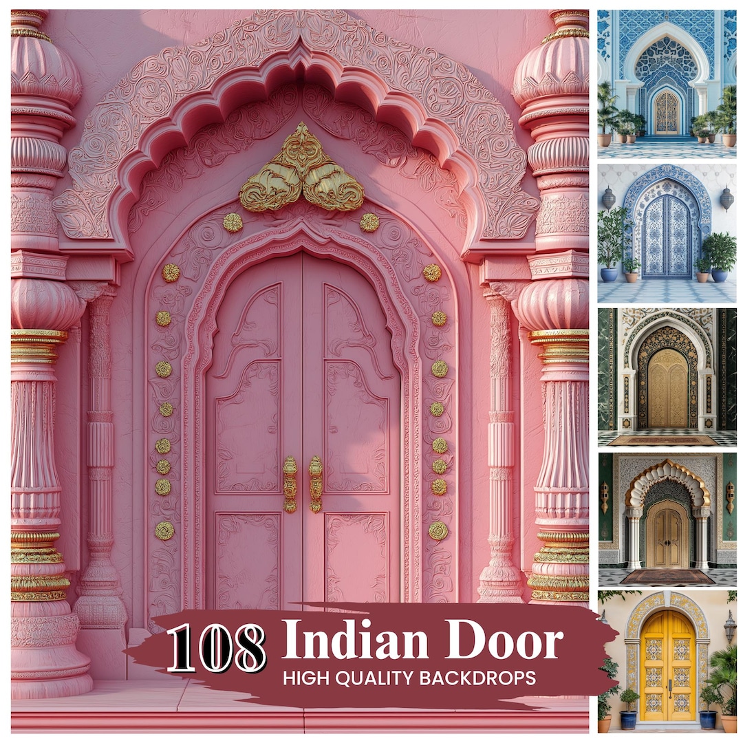 100+ Indian Door Backdrops, Indian Arch Backdrops, Mehendi Decor ...