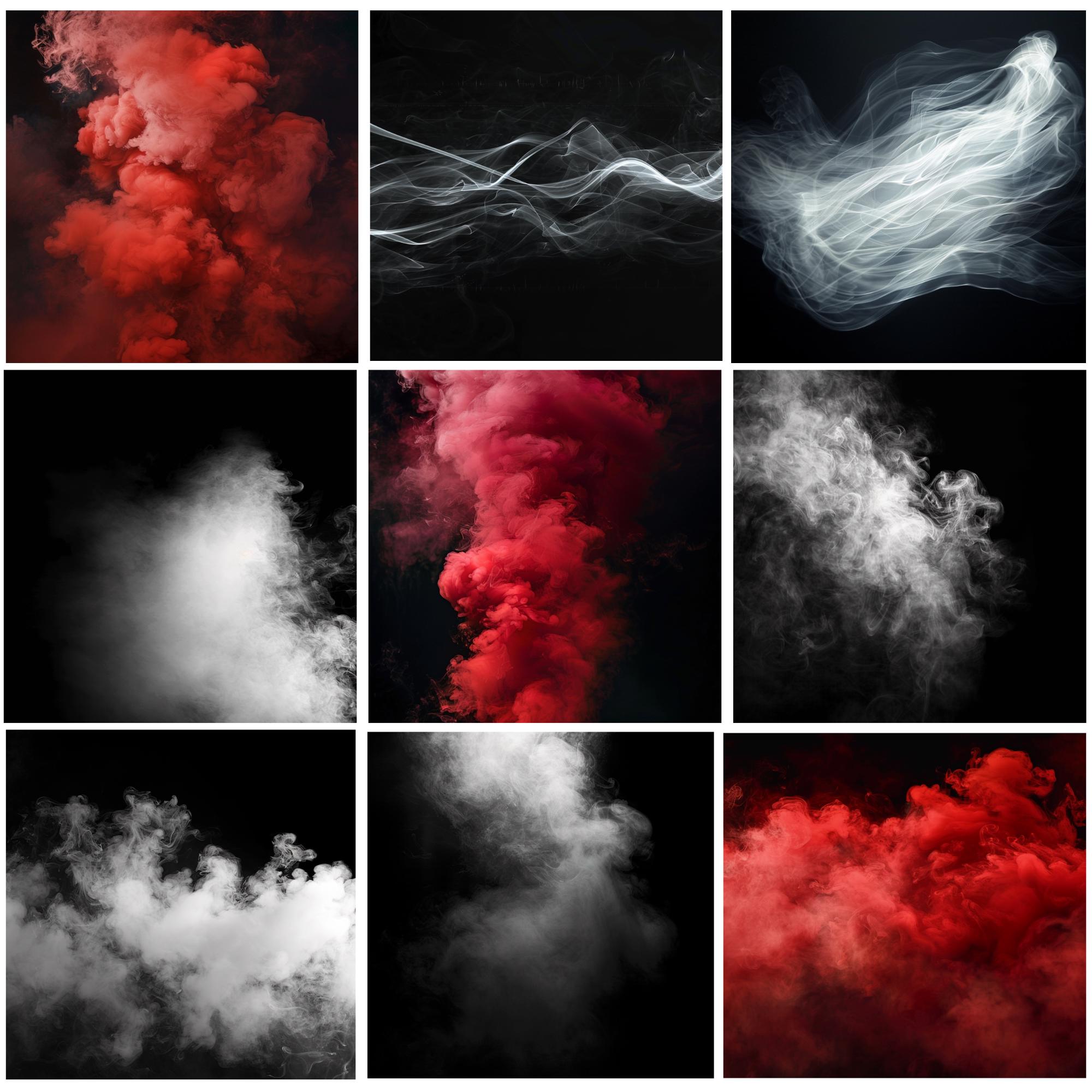 150 Smoke Digital Backdrops, Rainbow Colors Texture Background, Neon ...