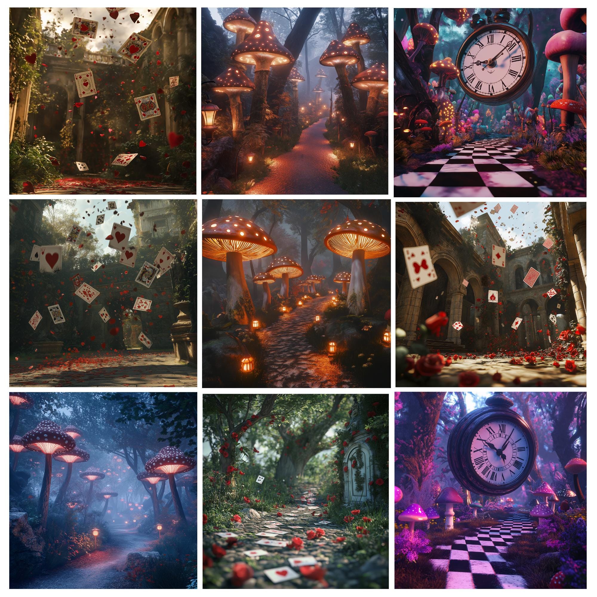 50+ Wonderland Adventures Digital Backdrops, Fine Art Texture ...