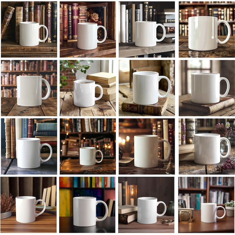 Stylized Coffee Cup Art - Etsy