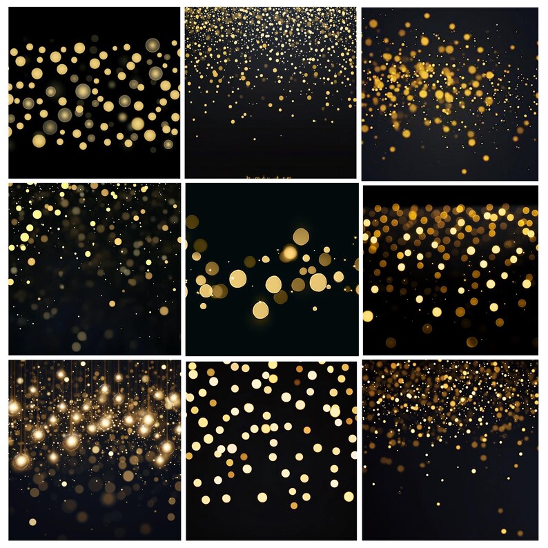 50 fundos brilhantes para Photoshop, fundos com efeito bokeh dourado ...