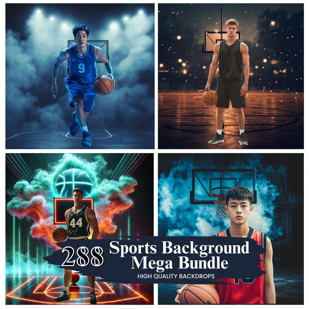 200+ Basketball Sports Digital Backdrops, Basketball Court Backdrops ...