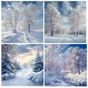 50+ Winter Digital Backdrops, Forest Snow Backdrops, Winter Maternity ...