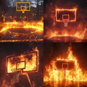 100+ Fiery Basketball Backgrounds for Sport Photoshoot, Digital ...
