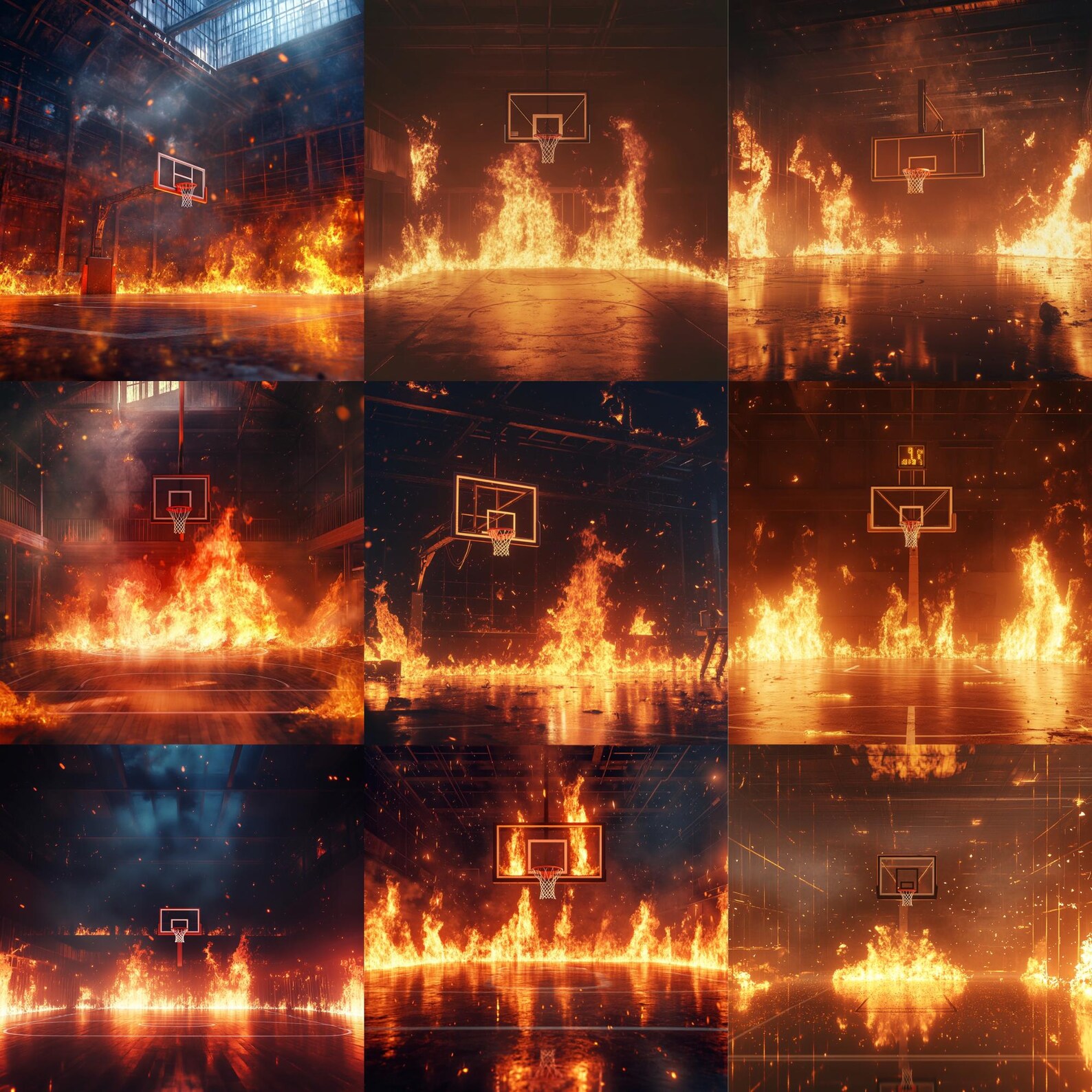 100+ Fiery Basketball Backgrounds for Sport Photoshoot, Digital ...