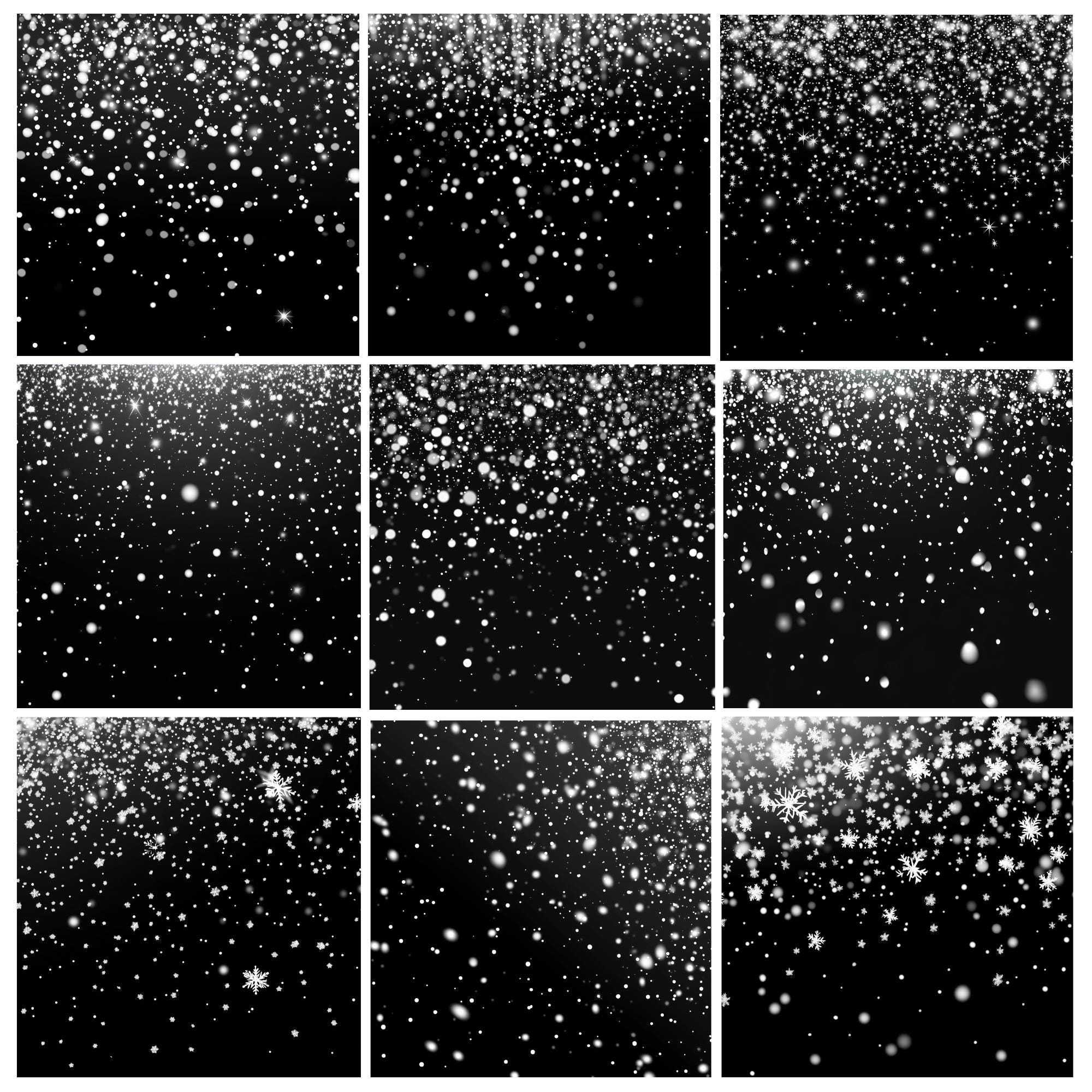 50+ Realistic Snow Digital Overlay, Falling Snow Overlay, Snow Filter ...