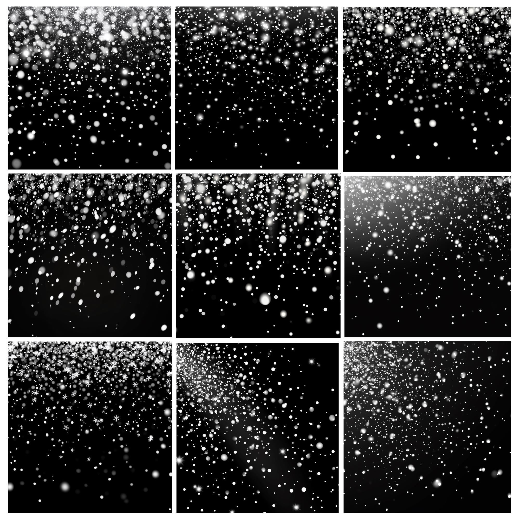 50+ Realistic Snow Digital Overlay, Falling Snow Overlay, Snow Filter ...