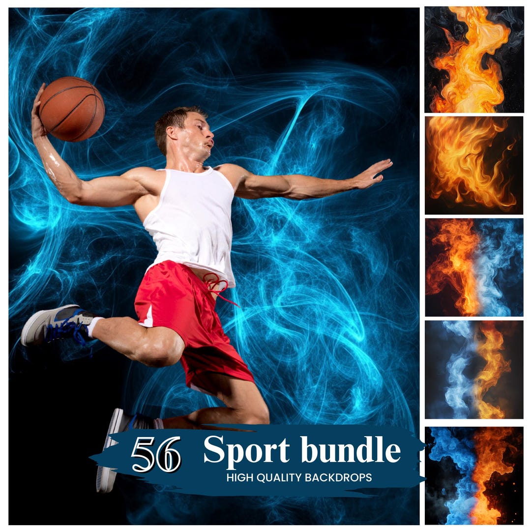 Smoke Fog Sport Bundle Picture Backdrops for Composite Photography ...