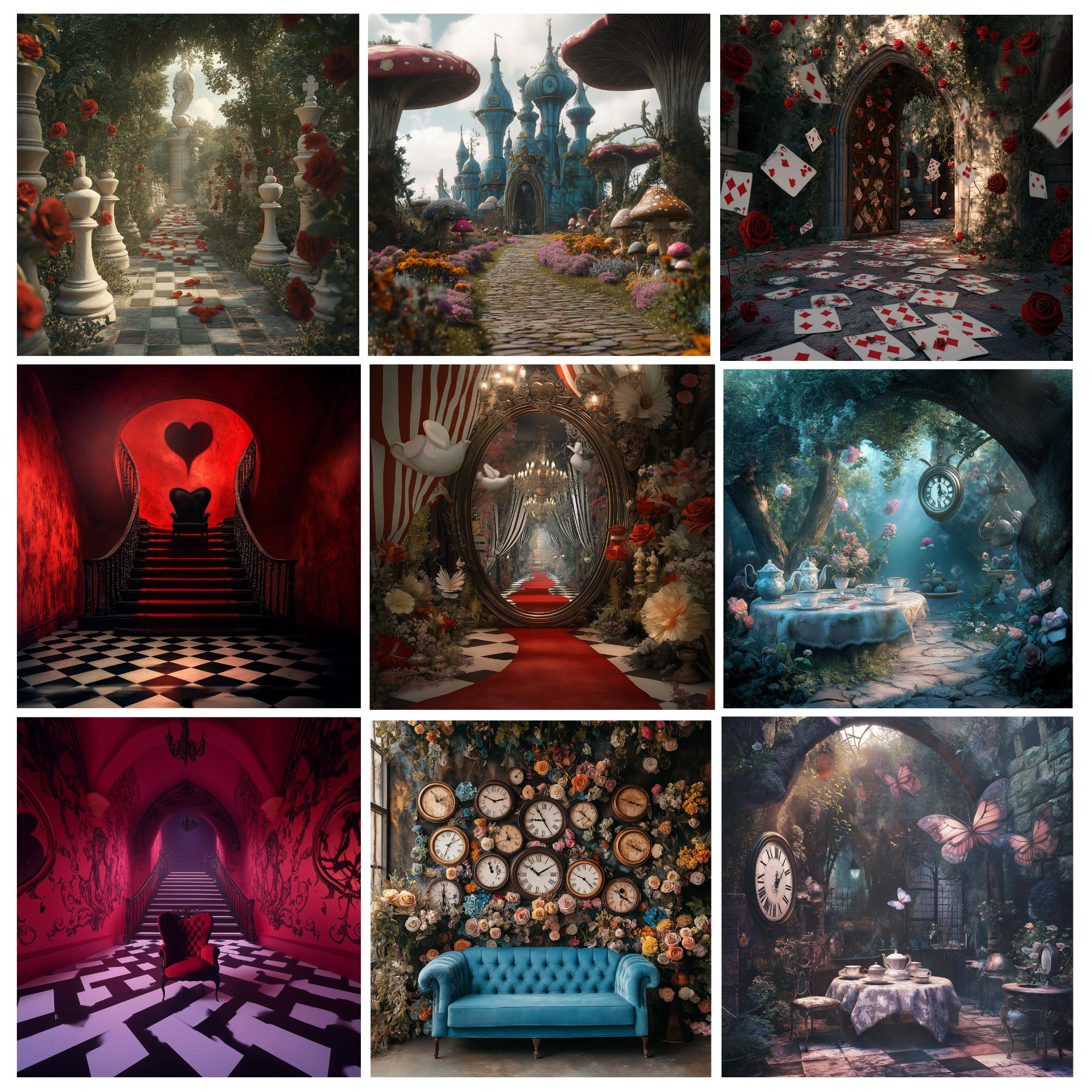 50+ Wonderland Adventures Digital Backdrops, Fine Art Texture ...