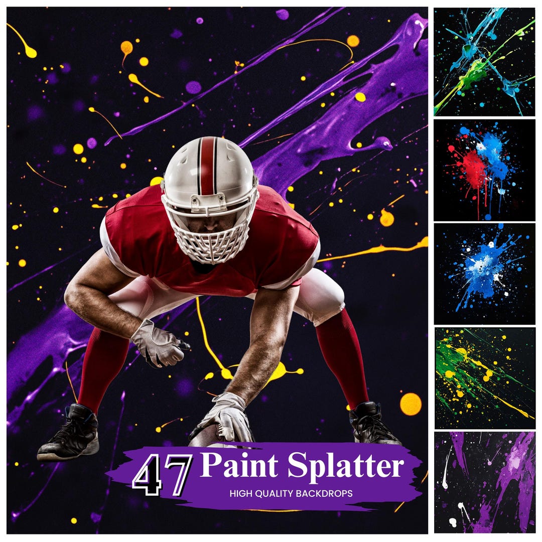 40 Sports Backgrounds Bundle, Color Explosion Backdrop, Powder Paint ...