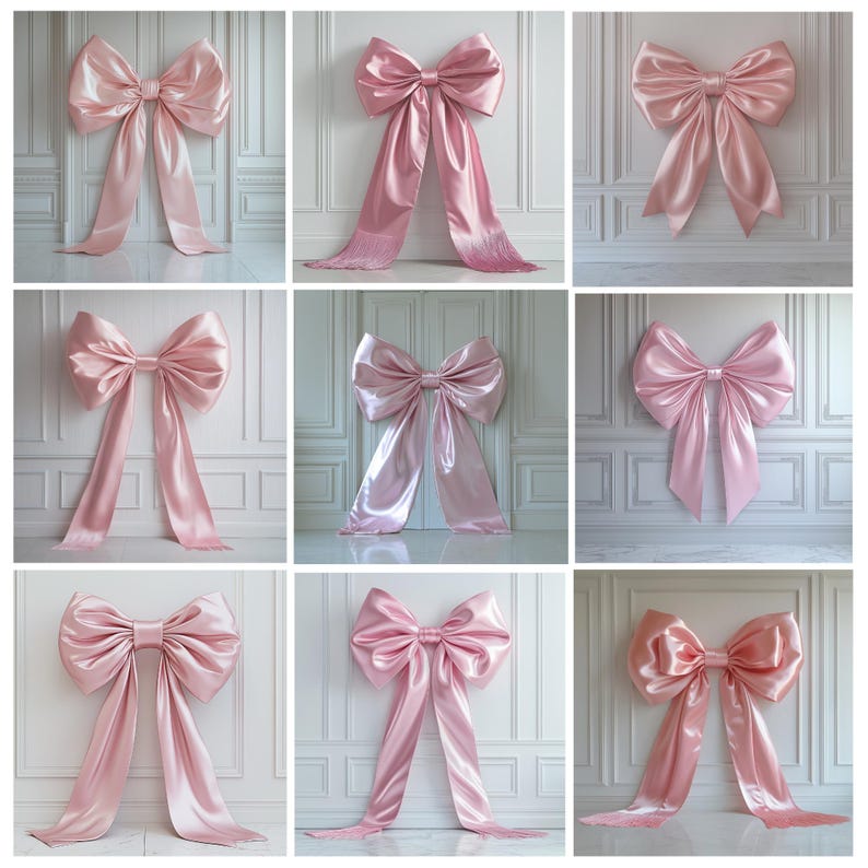 50+ Elegant Giant Bow Backdrop, Pink Bow Backdrop for Maternity and ...
