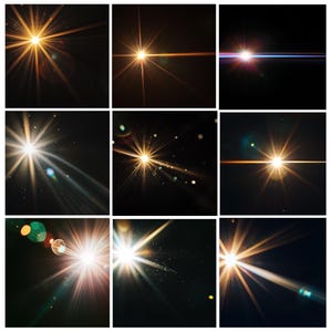 50+ Sun Flare Overlay, Lens Flare Overlays Digital Backdrop, Sunlight ...