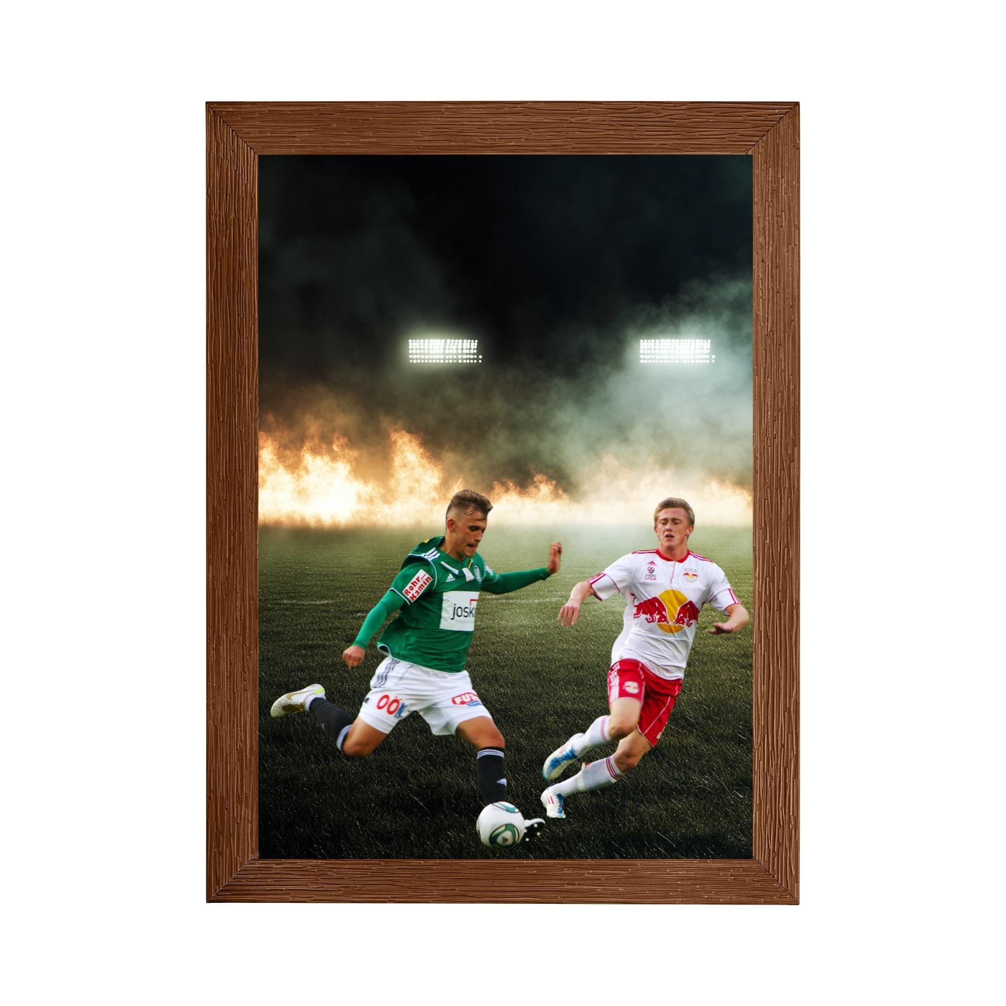 150 Football Field Backdrop, Lightning Football Overlays, Smoke & Light ...