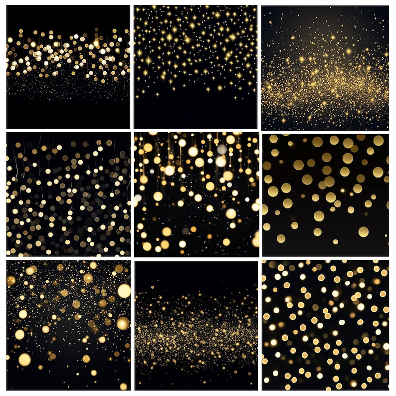 50 fundos brilhantes para Photoshop, fundos com efeito bokeh dourado ...