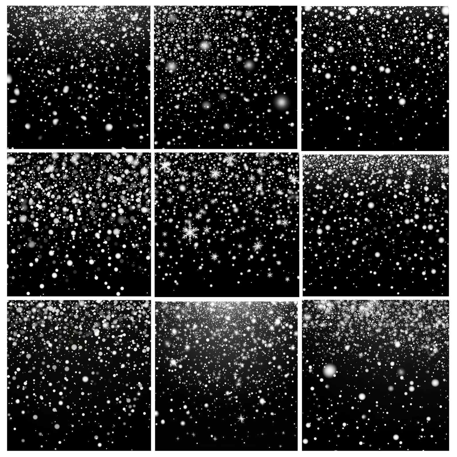 50+ Realistic Snow Digital Overlay, Falling Snow Overlay, Snow Filter ...