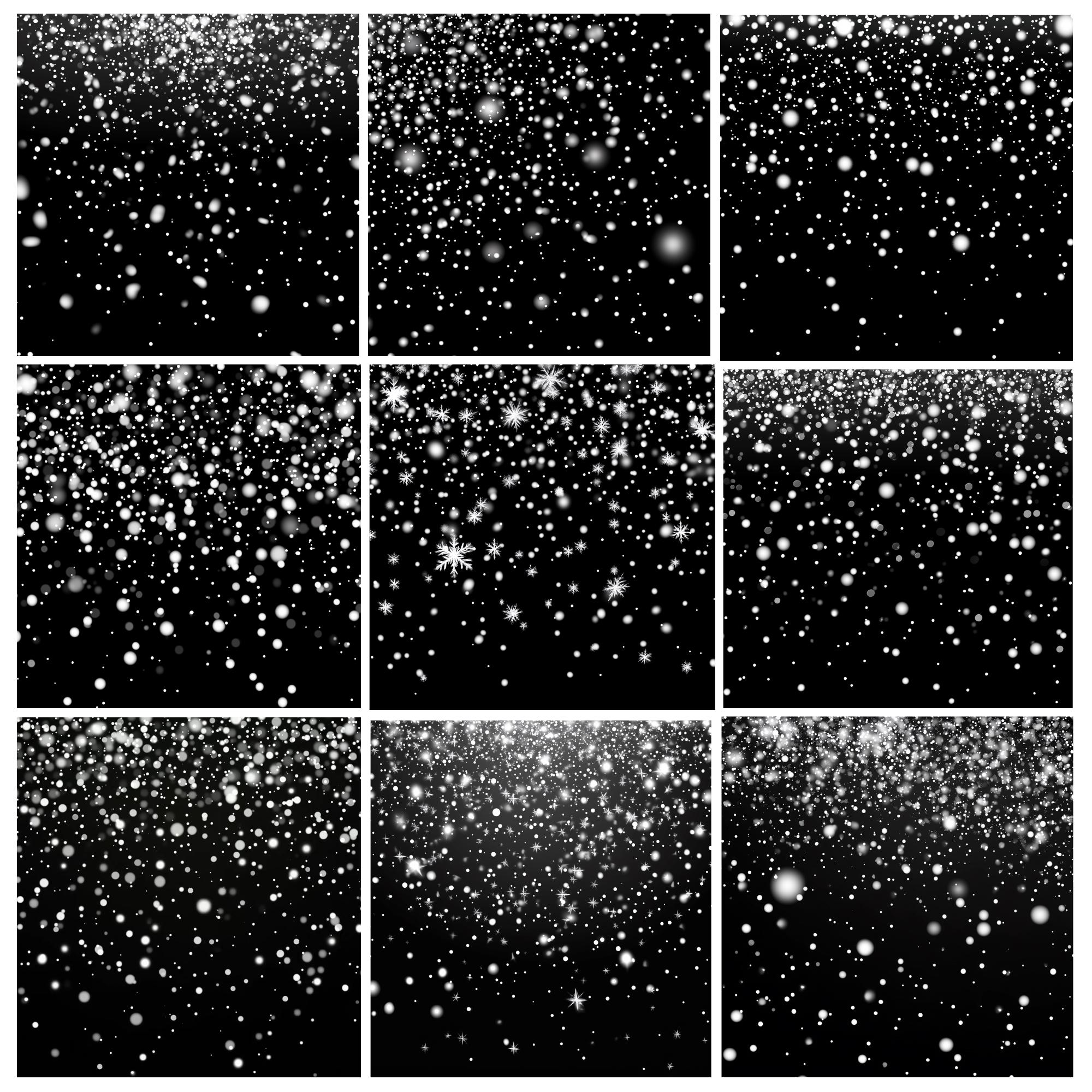 50+ Realistic Snow Digital Overlay, Falling Snow Overlay, Snow Filter ...