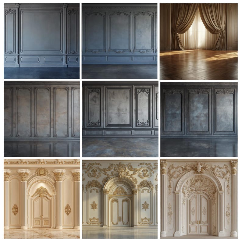 100+ Regal Room Digital Backdrops, Elegant Studio Backdrops, Wedding ...