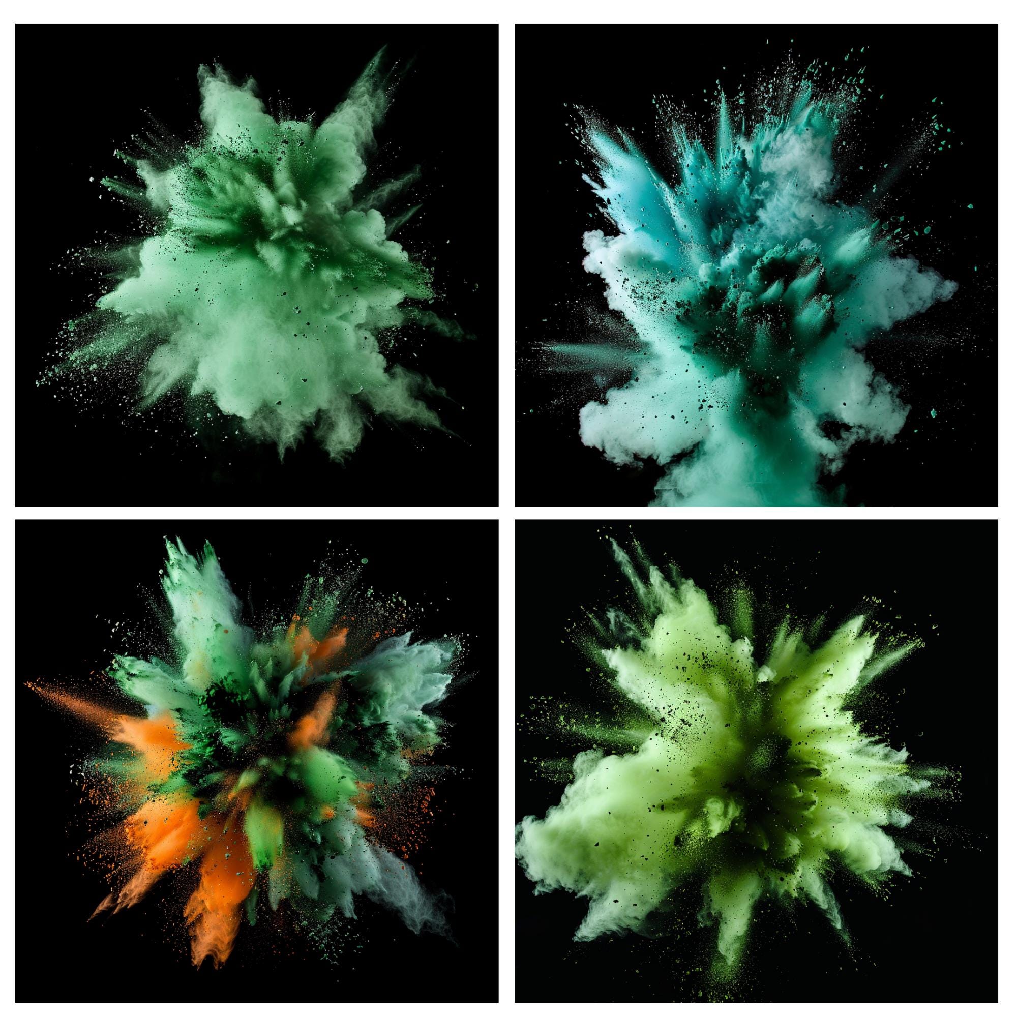 Sports Backgrounds Bundle, Color Explosion Backdrop, Powder Paint ...