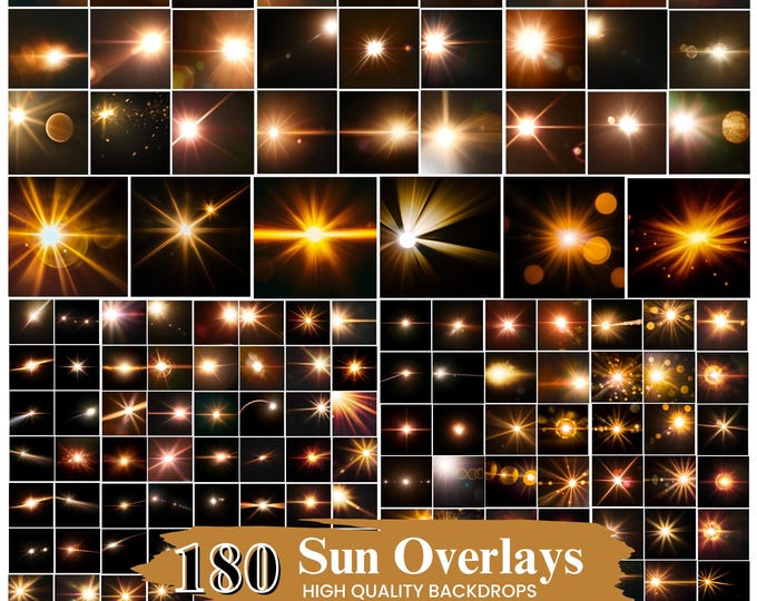 105 Sky Sunset Overlays; Sunset Dusk Photoshop Overlays, Photo Edit ...