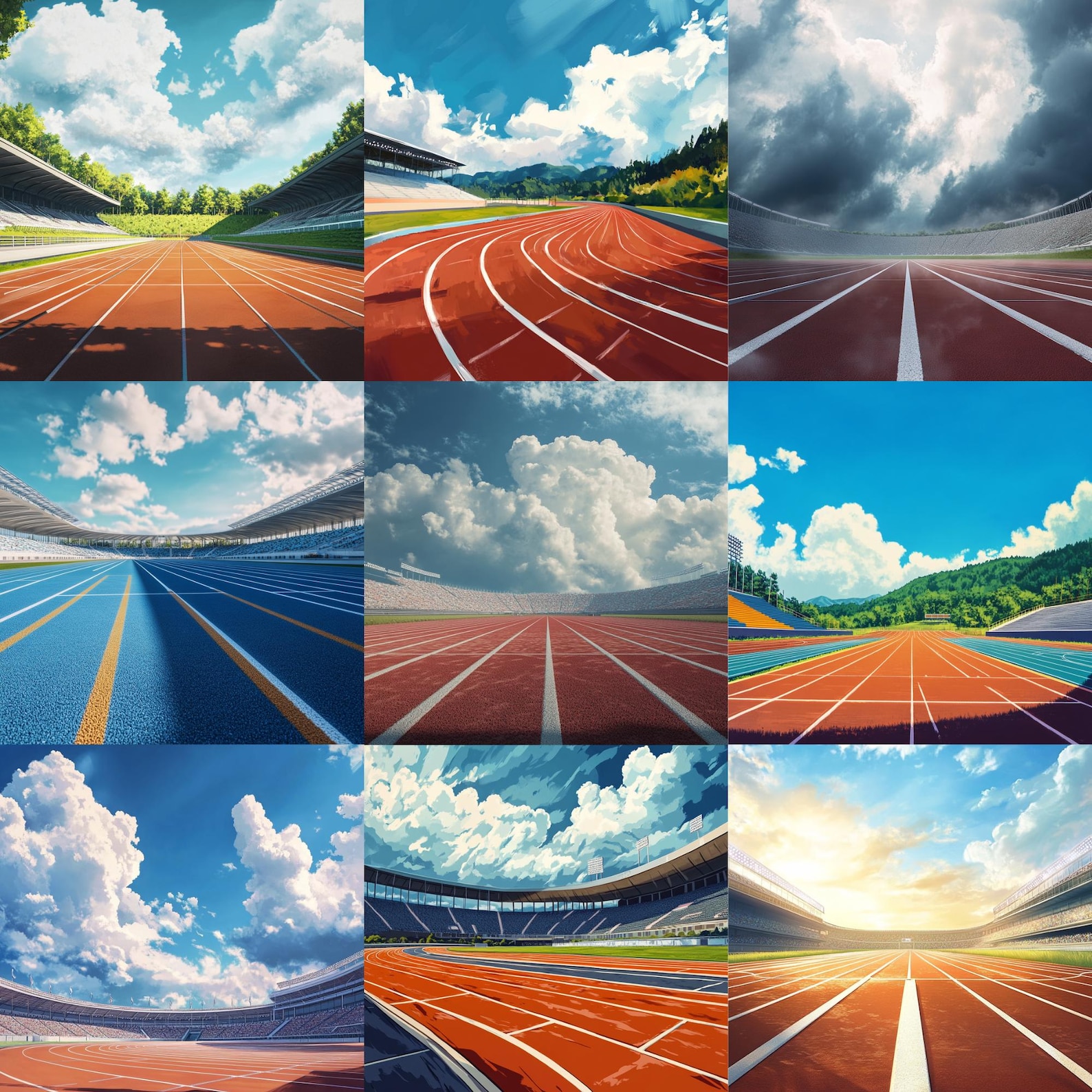 100+ Track & Field Canva Template, Digital Backdrops for Sports ...