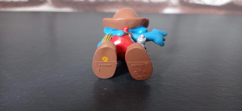 The Smurfs - 2.5" PVC Figure - Cowboy Smurf 2.0122 - Schleich - Etsy