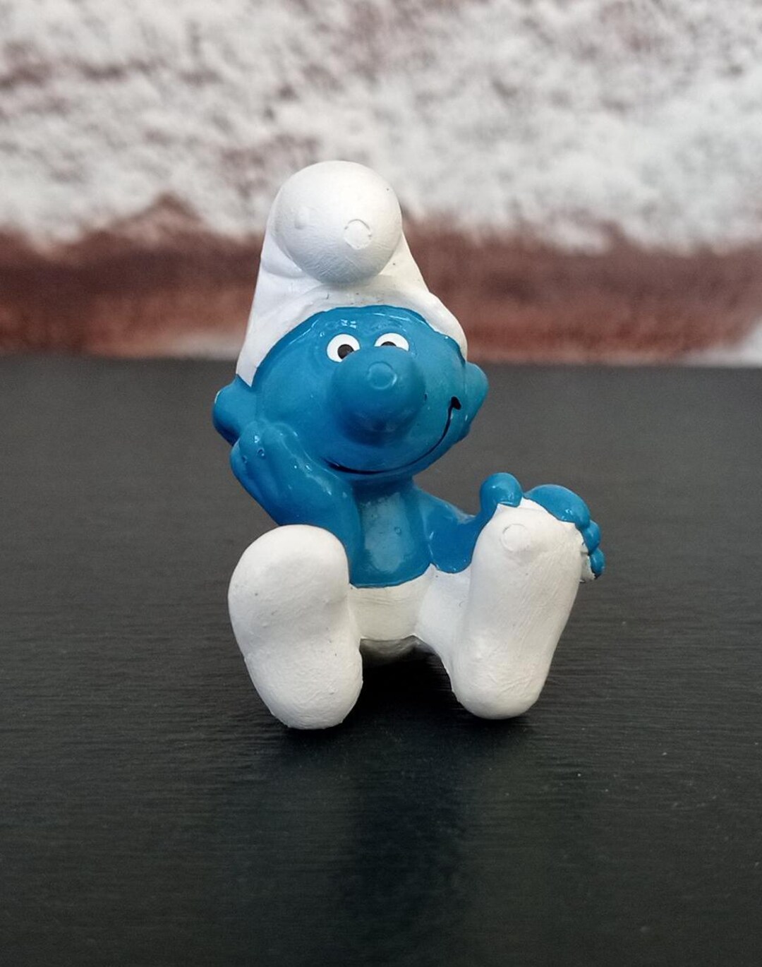 The Smurfs - 2" PVC Figure - Thinker Smurf 2.0027 - Etsy