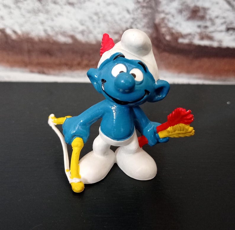 The Smurfs - 2.5" PVC Figure - Archer Smurf 2.0102 - Bully - Etsy