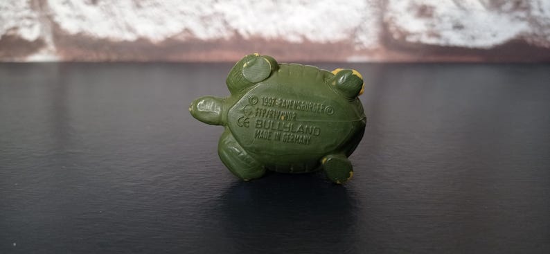 Captain Bluebear - 2.5" PVC Figure - Yellow Little Bear Riding Turtle ...