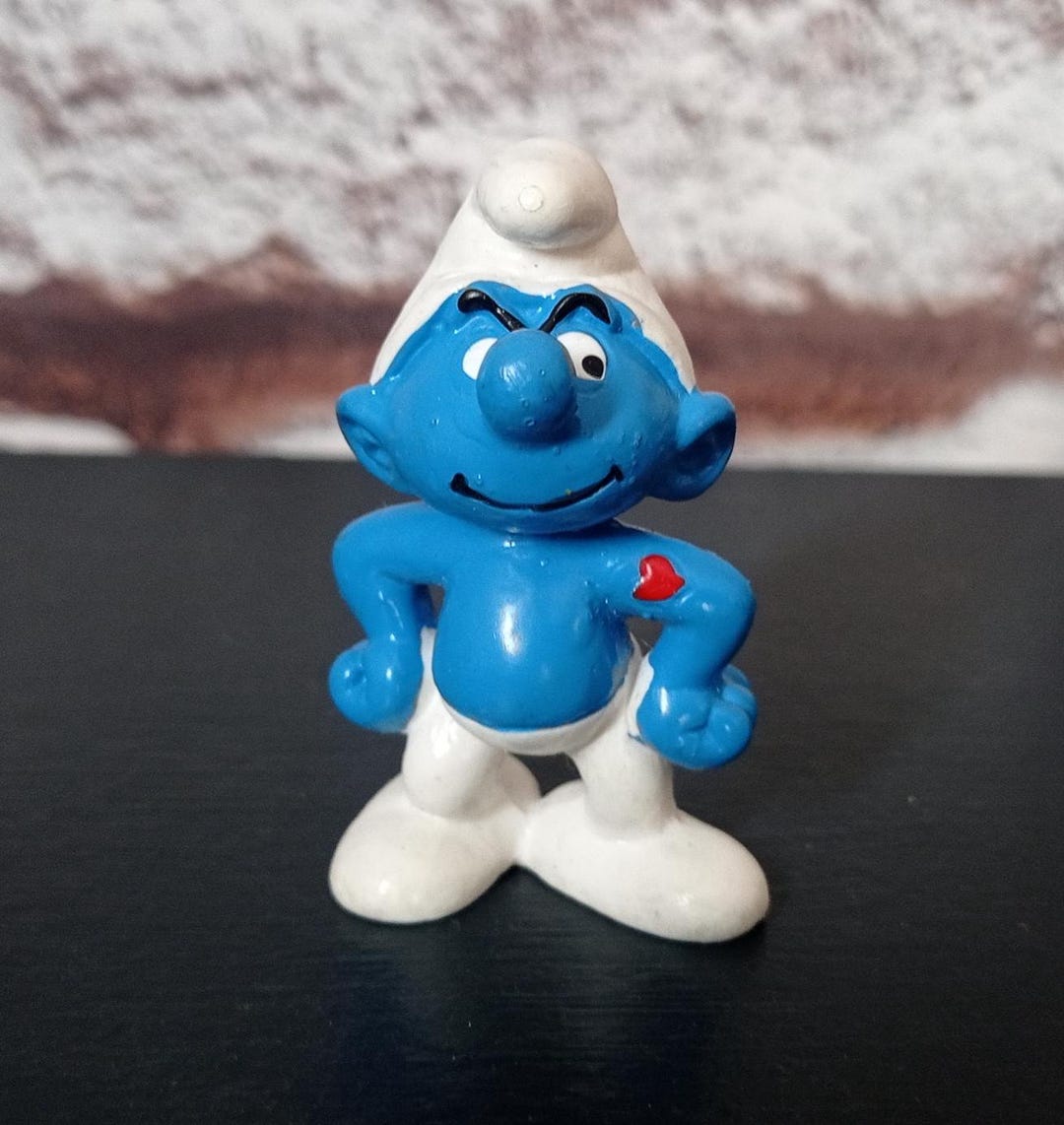 The Smurfs 2.5 PVC Figure Hefty Smurf 2.0429 Schleich - Etsy