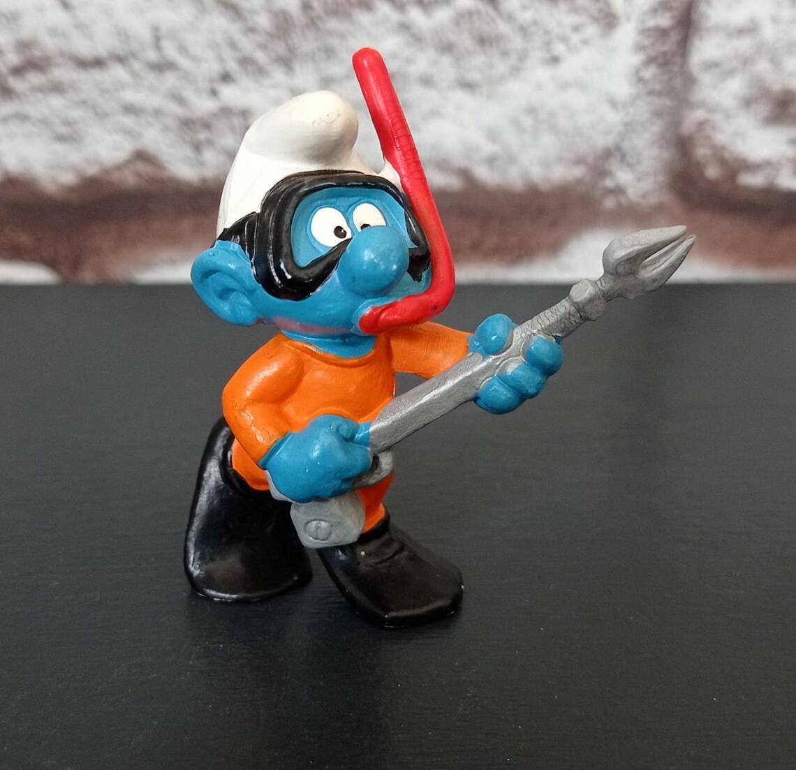 The Smurfs - 2.5" PVC Figure - Diver Smurf 2.0120 - Bully - Etsy