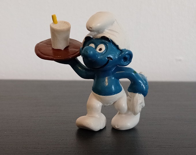 The Smurfs - 2.5" PVC Figure - Waiter Smurf 2.0162 - Schleich ...