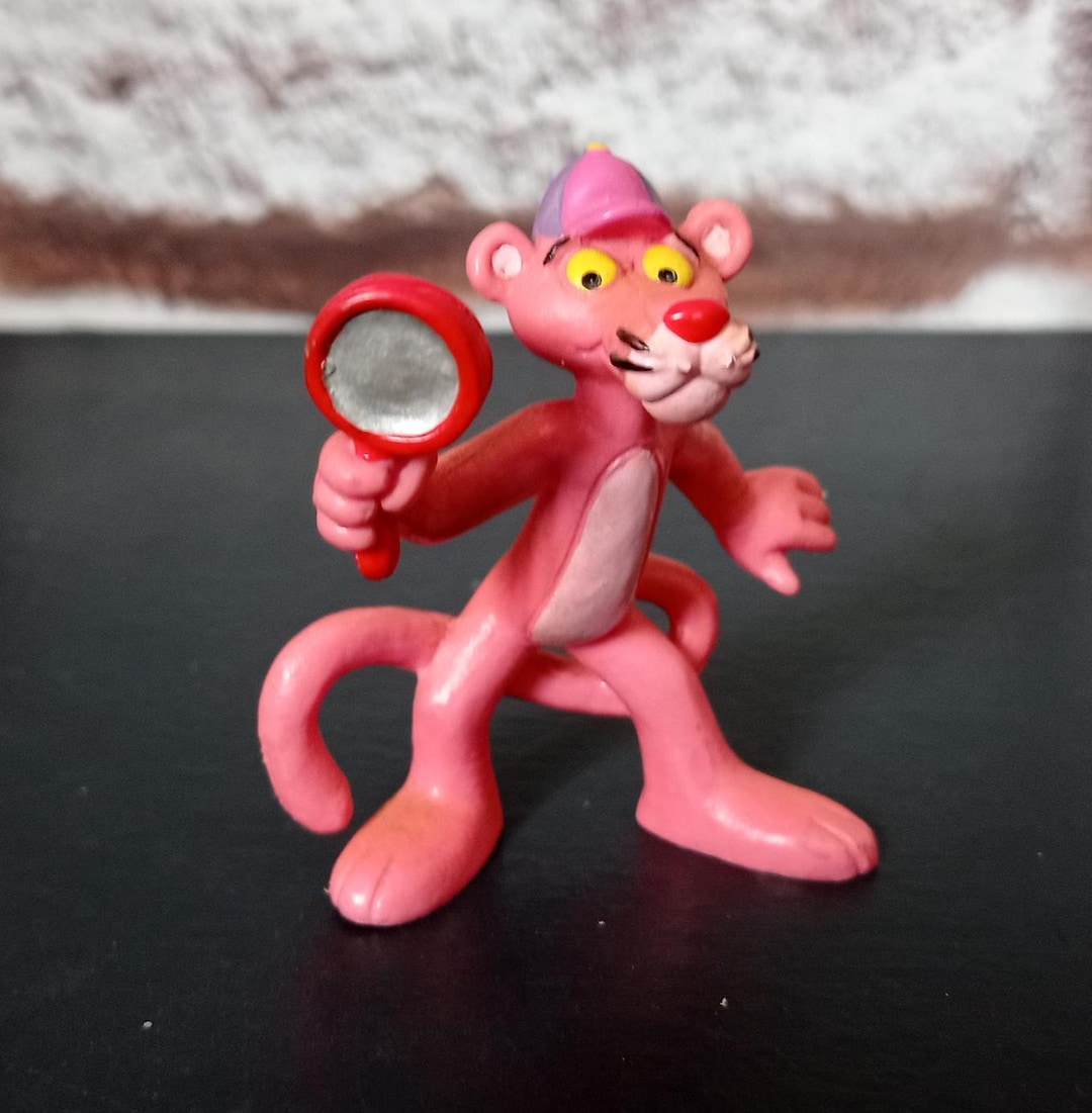 2.5 PVC Figure Pink Panther Super Sleuth Pink Bully United Artists - Etsy