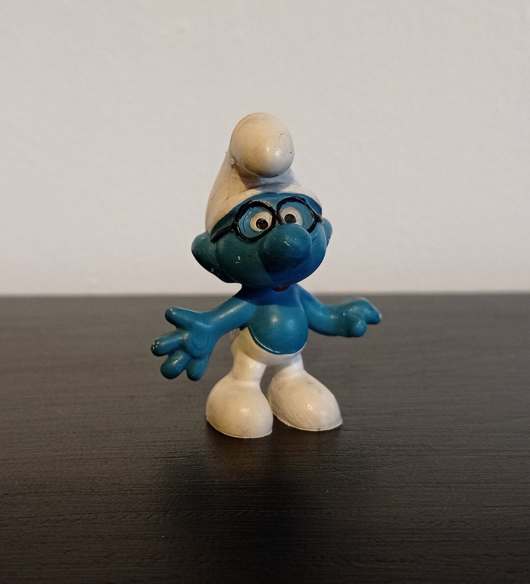 The Smurfs - 2" PVC Figure - Brainy Smurf 2.0006 - Schleich - Variation ...