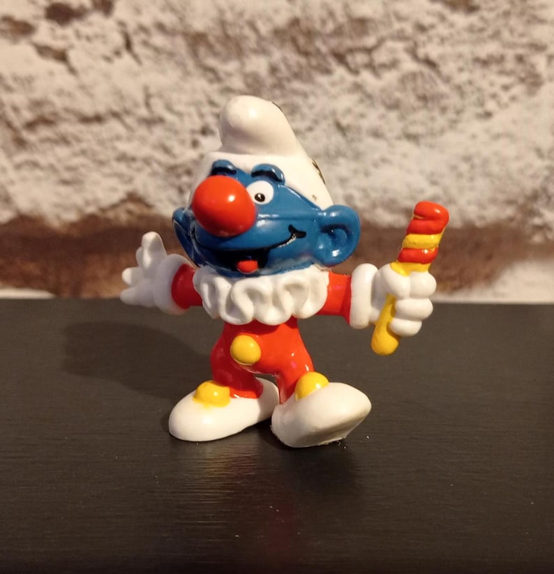 The Smurfs - 2.5" PVC Figure - Mcdonalds Jester Smurf - Etsy