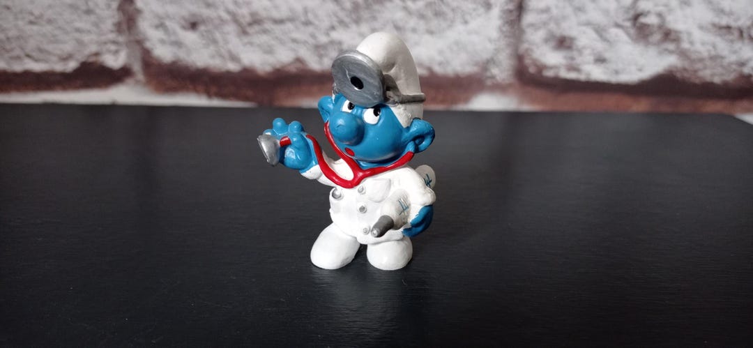 The Smurfs - 2.5" PVC Figure - Doctor Smurf 2.0037 - Schleich - Etsy