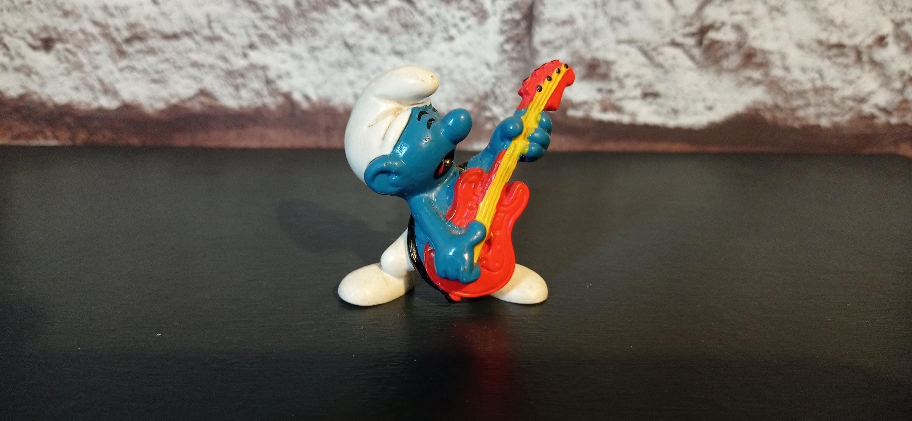 The Smurfs - 2.5" PVC Figure - Mcdonalds Rock 'N' Roll Smurf - Etsy