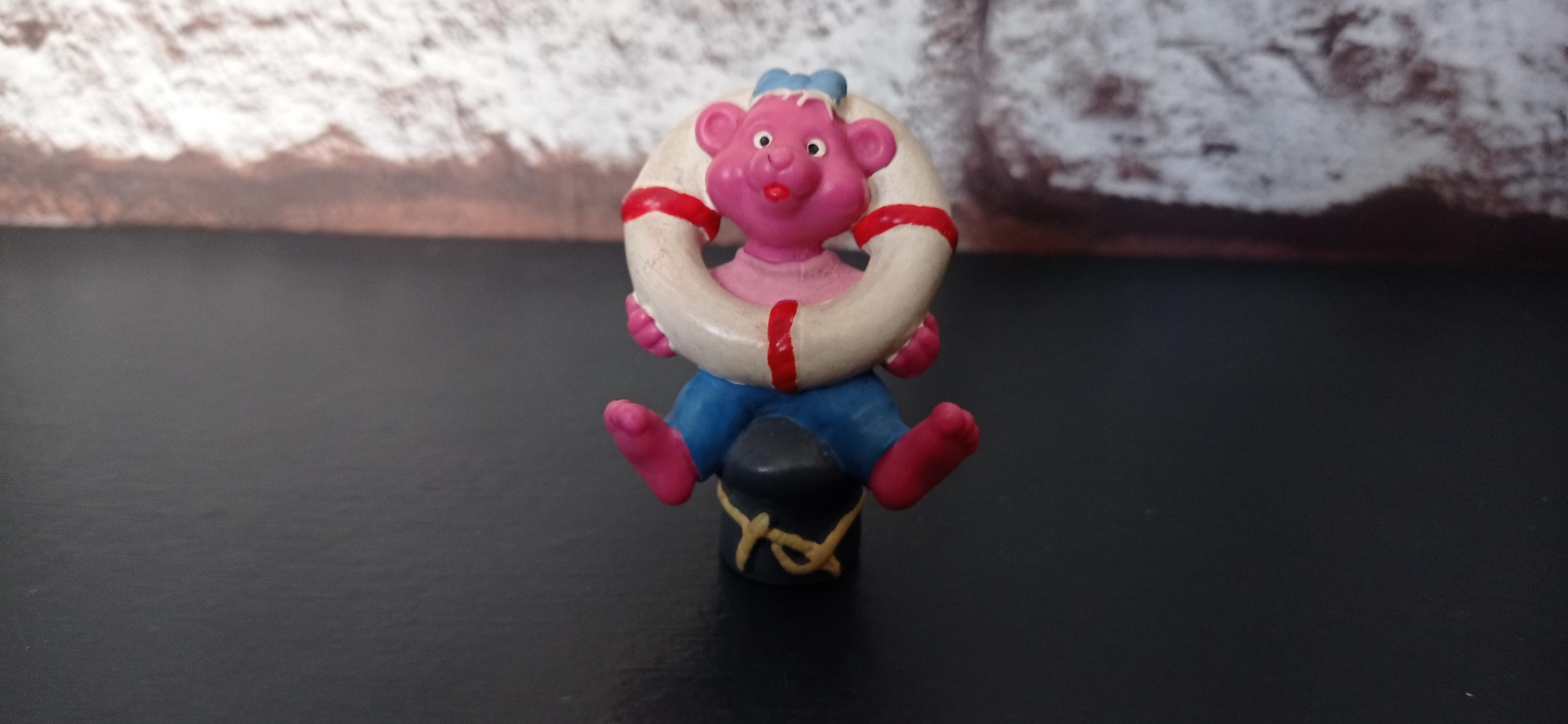 Captain Bluebear - 2.5" PVC Figure - Green Little Bear With Life Ring ...