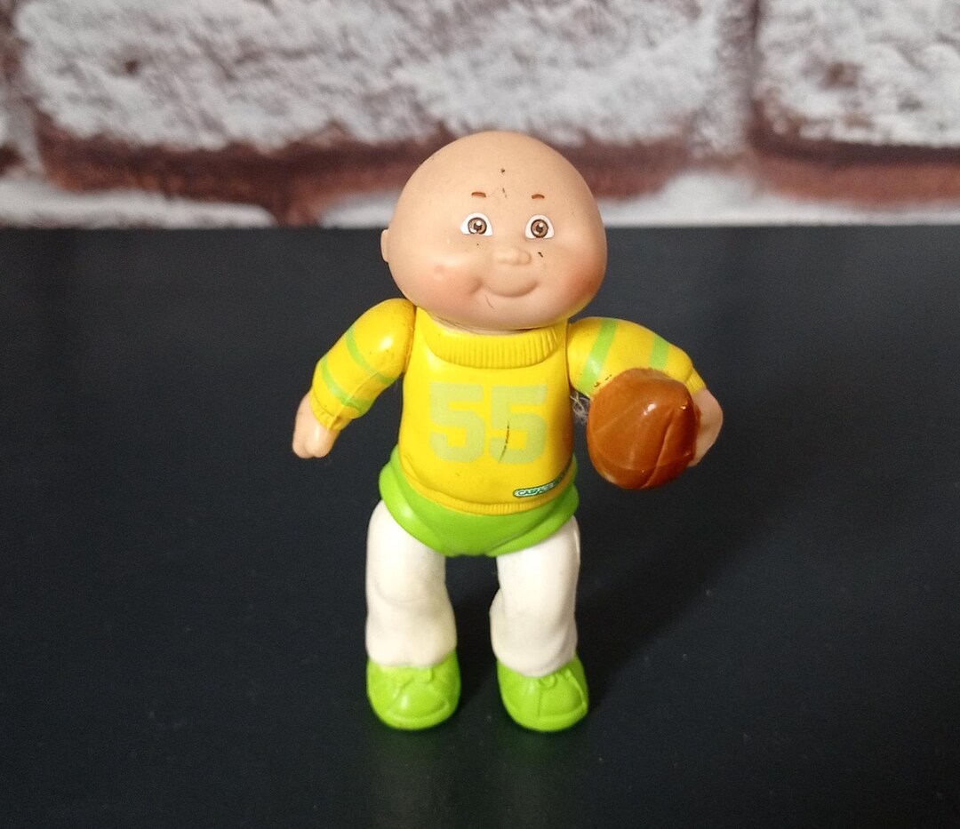 Cabbage Patch Kids - 3.5" PVC Mini-figure - Yellow & Green 55 - 1984 - Etsy